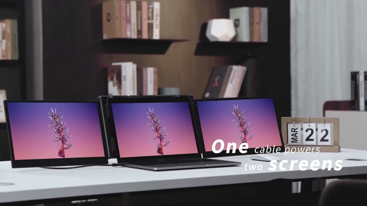 Portable Tri Screens for Laptop - A1Gizmo